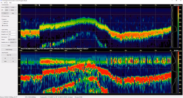 Dual Frequency Echosounder (Low Freq.) | Echologger EU D032 & ECT D032